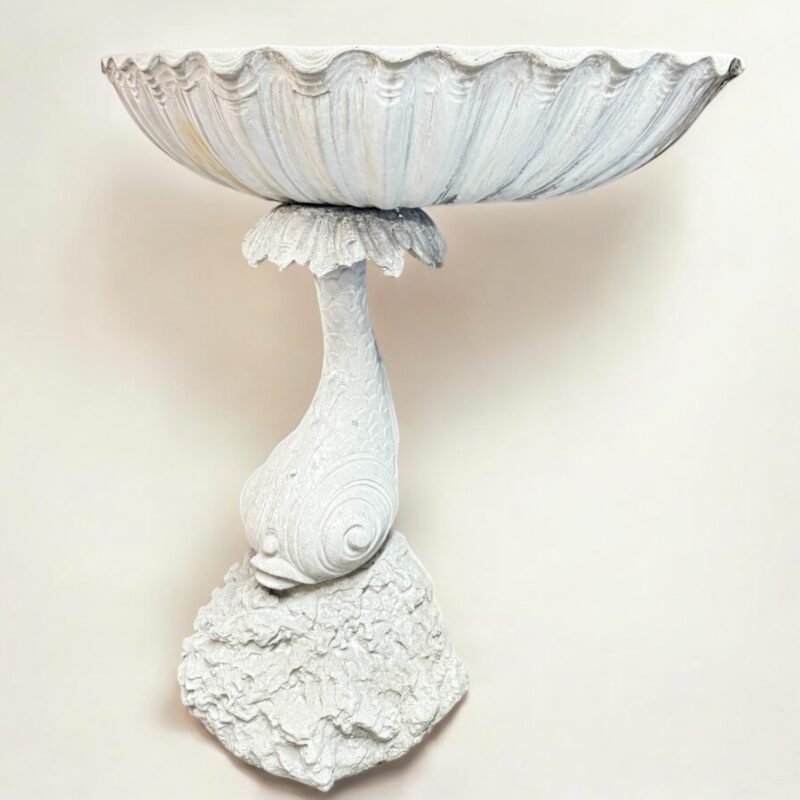 Dolphin Cast Concrete Fountain Basins – Devonshire